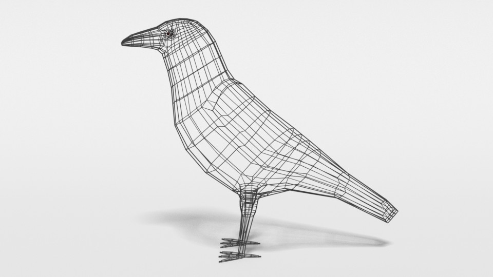 ArtStation - Low Poly Cartoon Crow | Resources