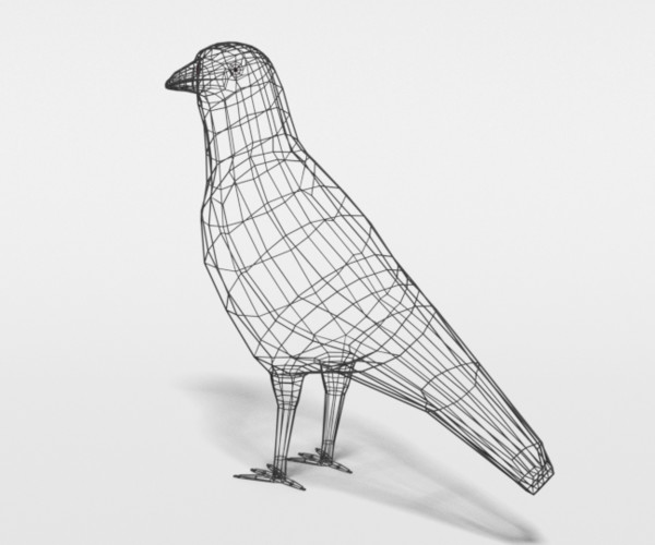 ArtStation - Low Poly Cartoon Crow | Resources