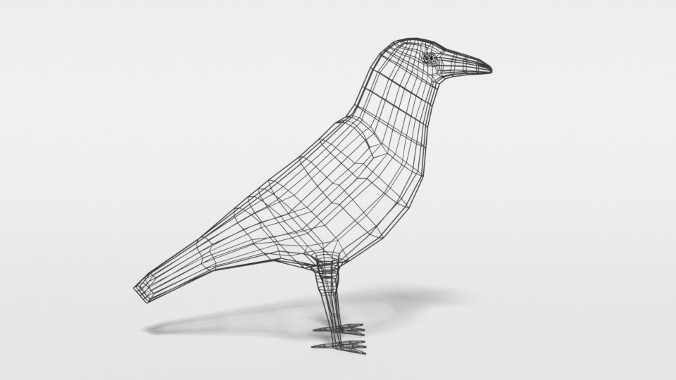 ArtStation - Low Poly Cartoon Crow | Resources