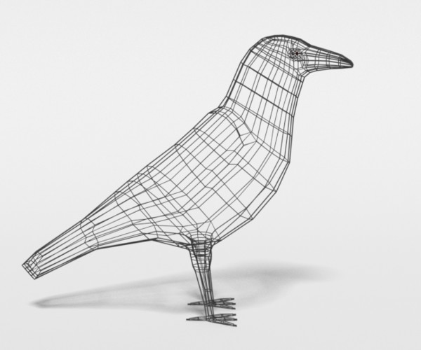 ArtStation - Low Poly Cartoon Crow | Resources