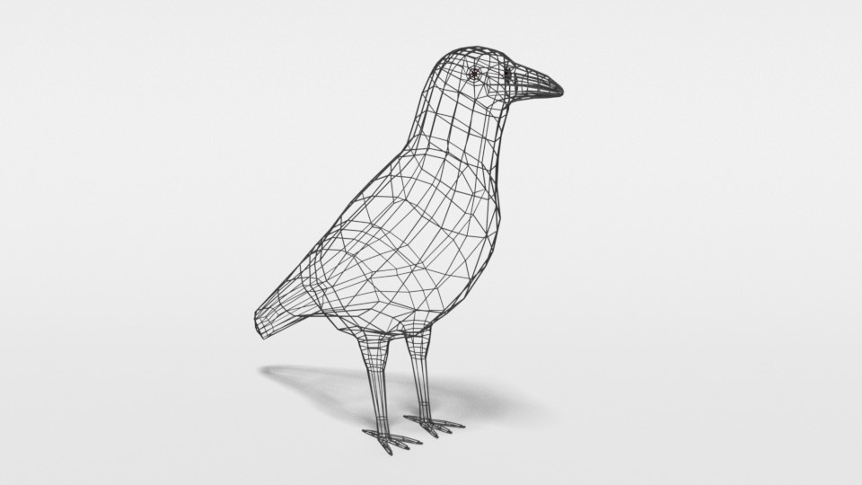 ArtStation - Low Poly Cartoon Crow | Resources