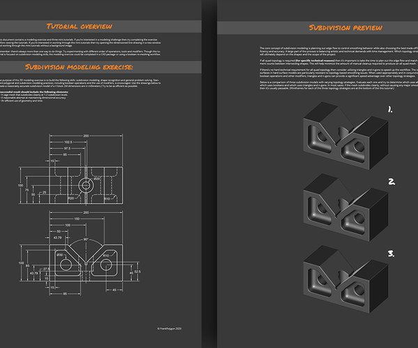 Artstation Sub D Hard Surface Modeling V Block Tutorial And Models Tutorials