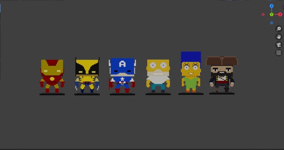 ArtStation - Voxel Character | Game Assets