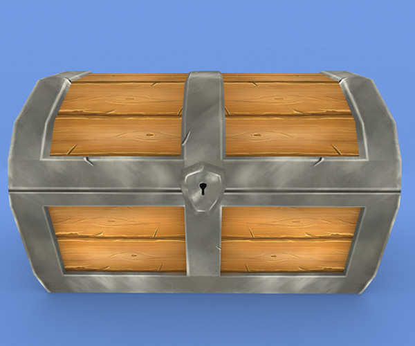 ArtStation - Hand Painted Treasure Chest Model | Resources