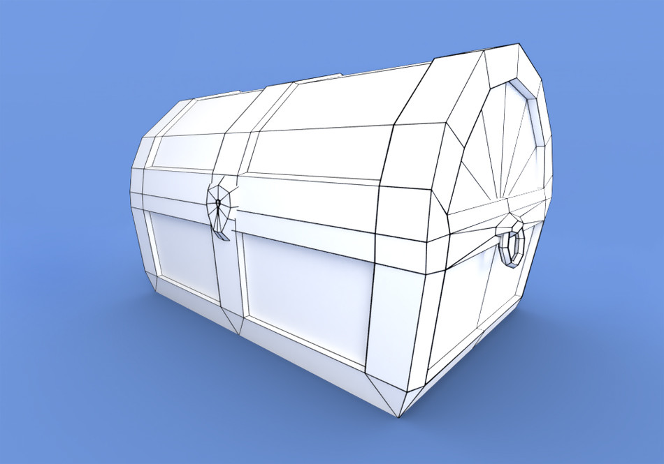 ArtStation - Hand Painted Treasure Chest Model | Resources