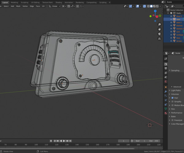 ArtStation - Rusty Radio Low-poly | Game Assets