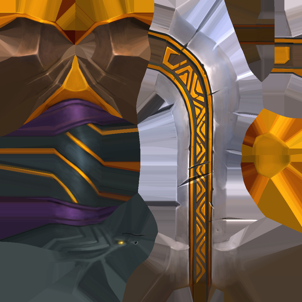 ArtStation - hand painted dagger | Game Assets