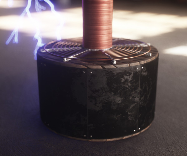ArtStation - Tesla Coil 3D Model | Game Assets