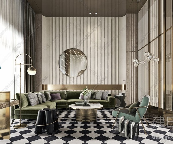 ArtStation - | Free Download | Sofa Area | Enscape 2.7.1 & Sketchup ...