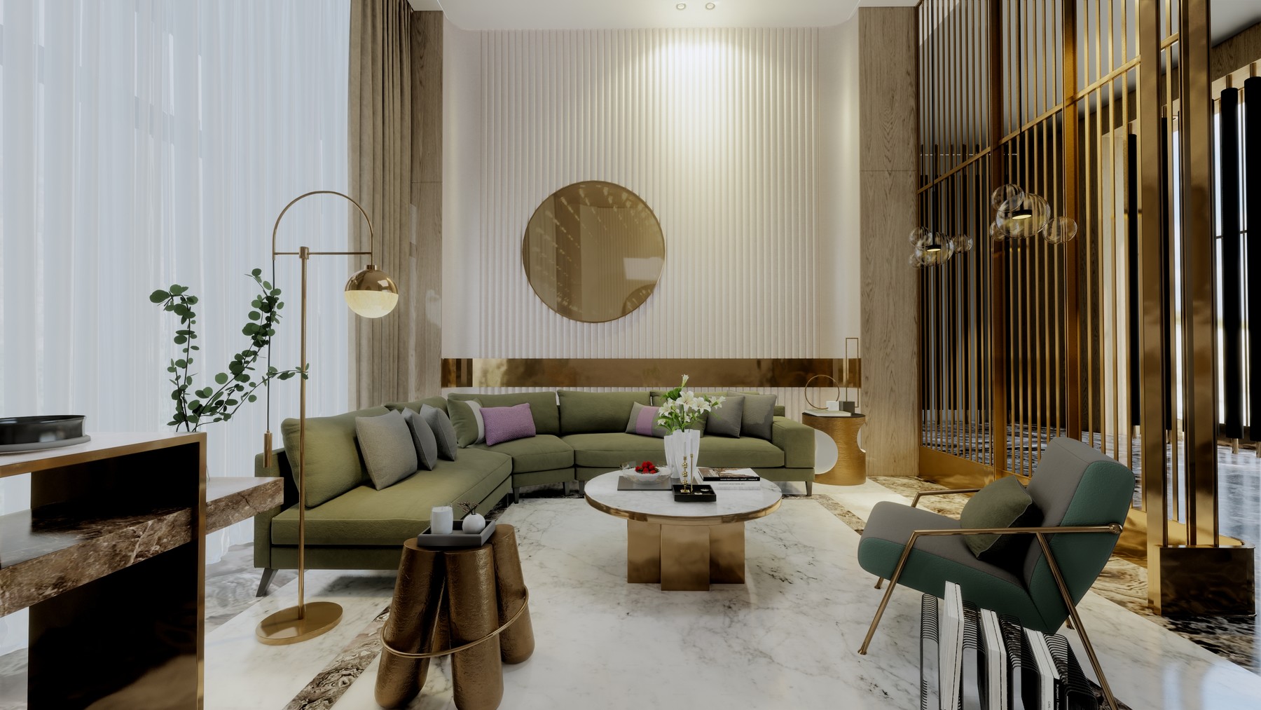 ArtStation - | Free Download | Sofa Area | Enscape 2.7.1 & Sketchup 2020 | Resources