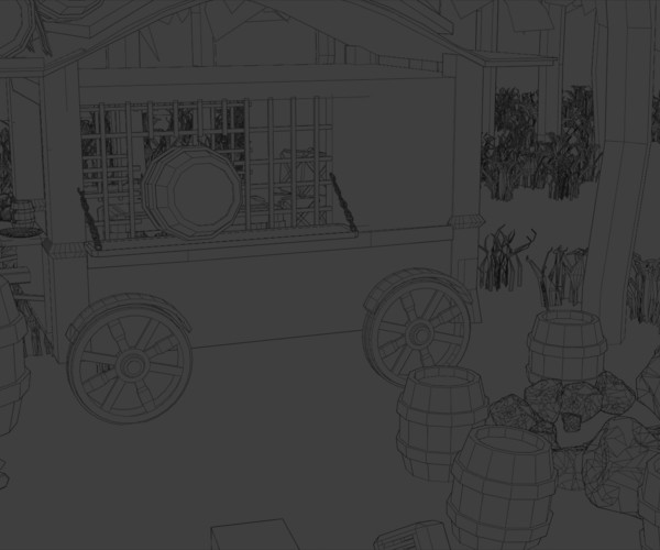 ArtStation - Medieval Carriage in a forest | Resources