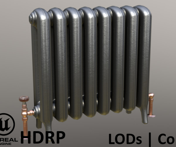 ArtStation - Vintage Cast Iron Radiator | Game Assets
