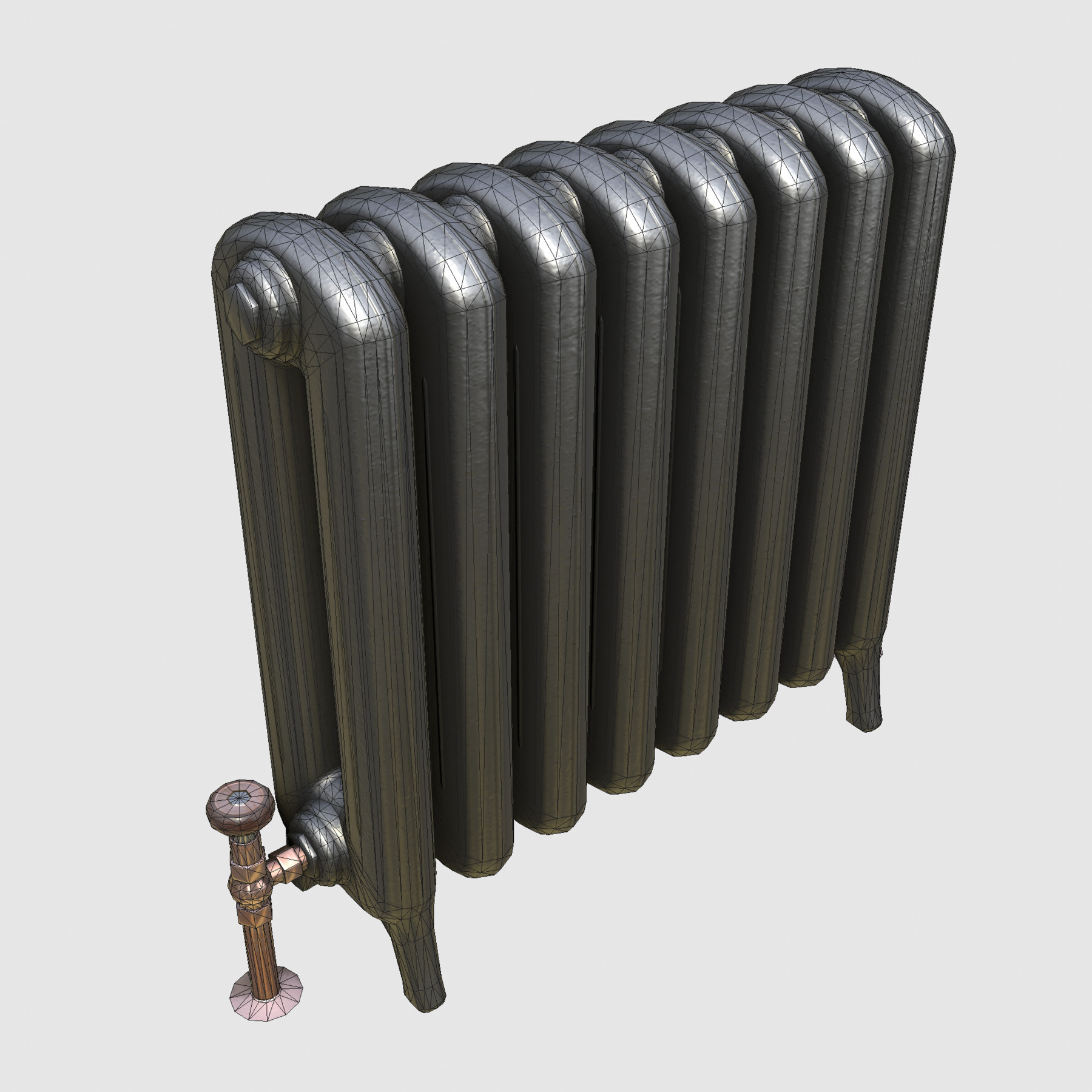 ArtStation - Vintage Cast Iron Radiator | Game Assets