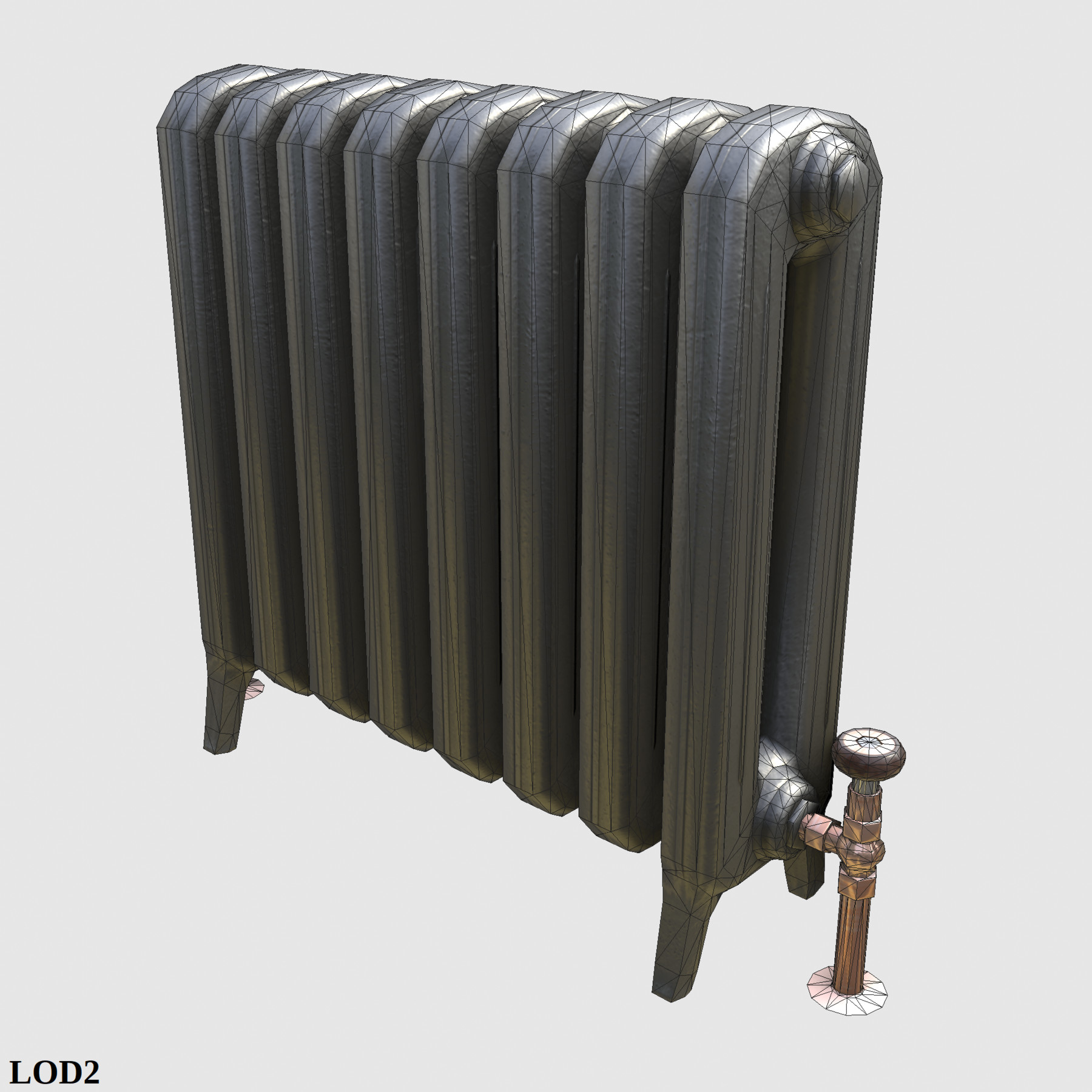 ArtStation - Vintage Cast Iron Radiator | Game Assets