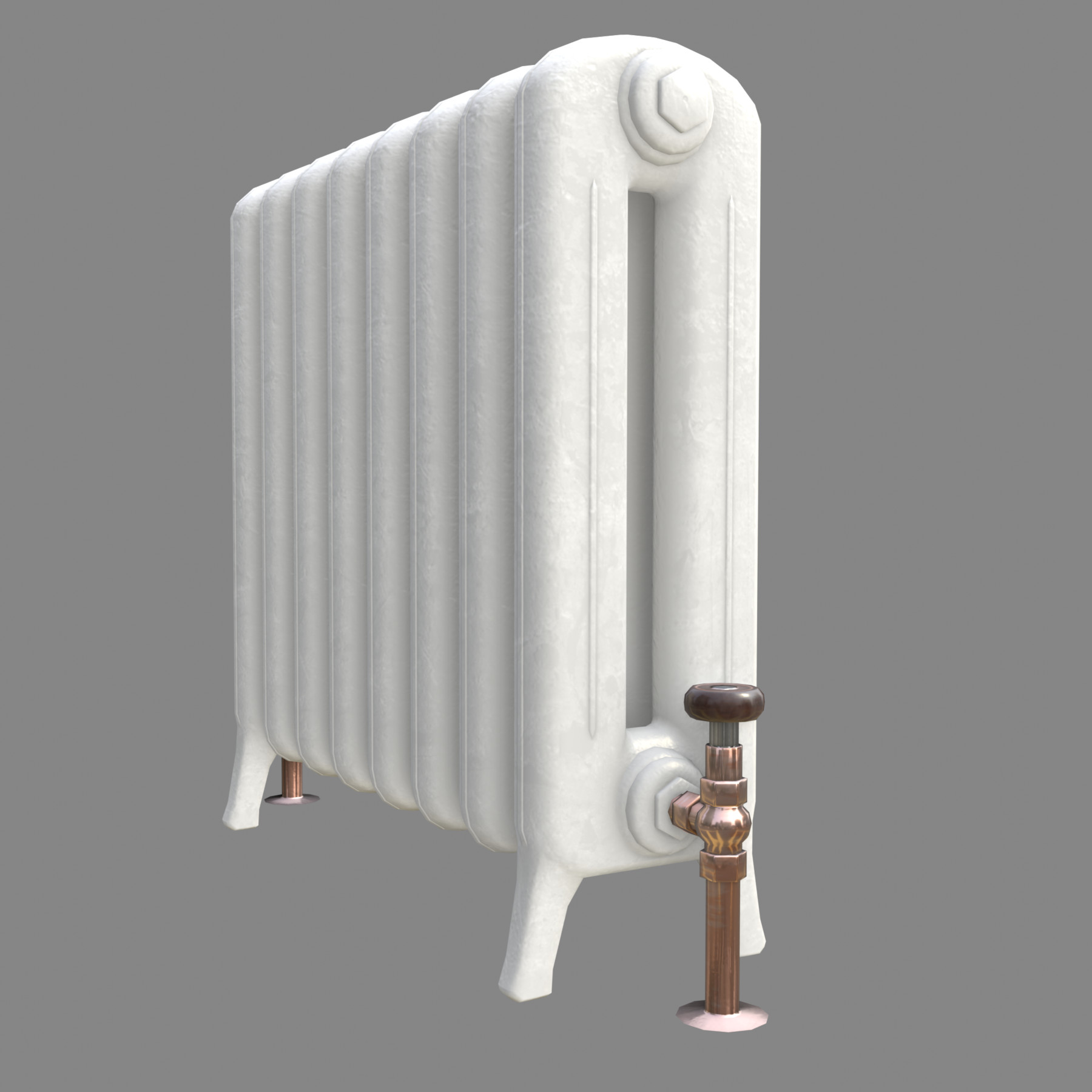 ArtStation - Vintage Painted Radiator | Game Assets