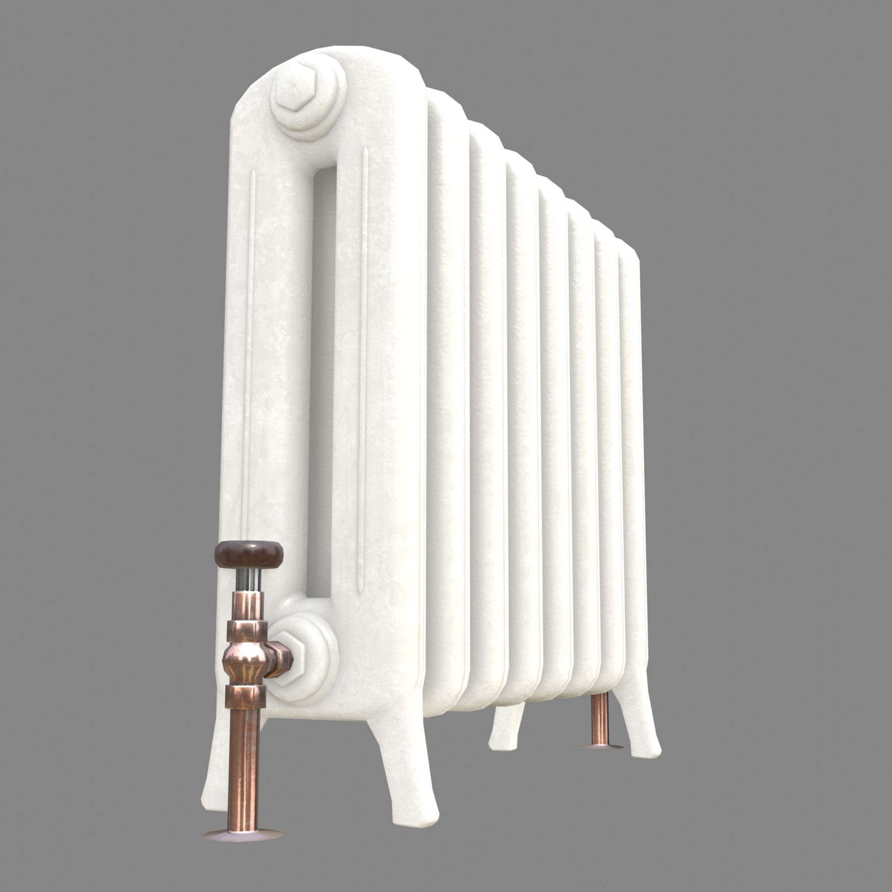 ArtStation - Vintage Painted Radiator | Game Assets