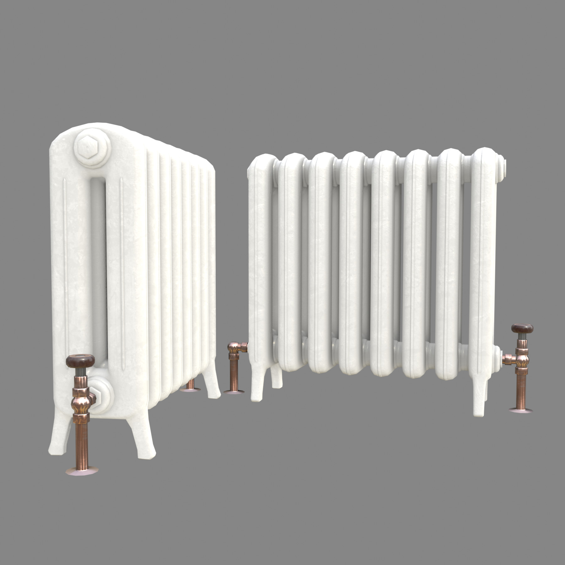 ArtStation - Vintage Painted Radiator | Game Assets