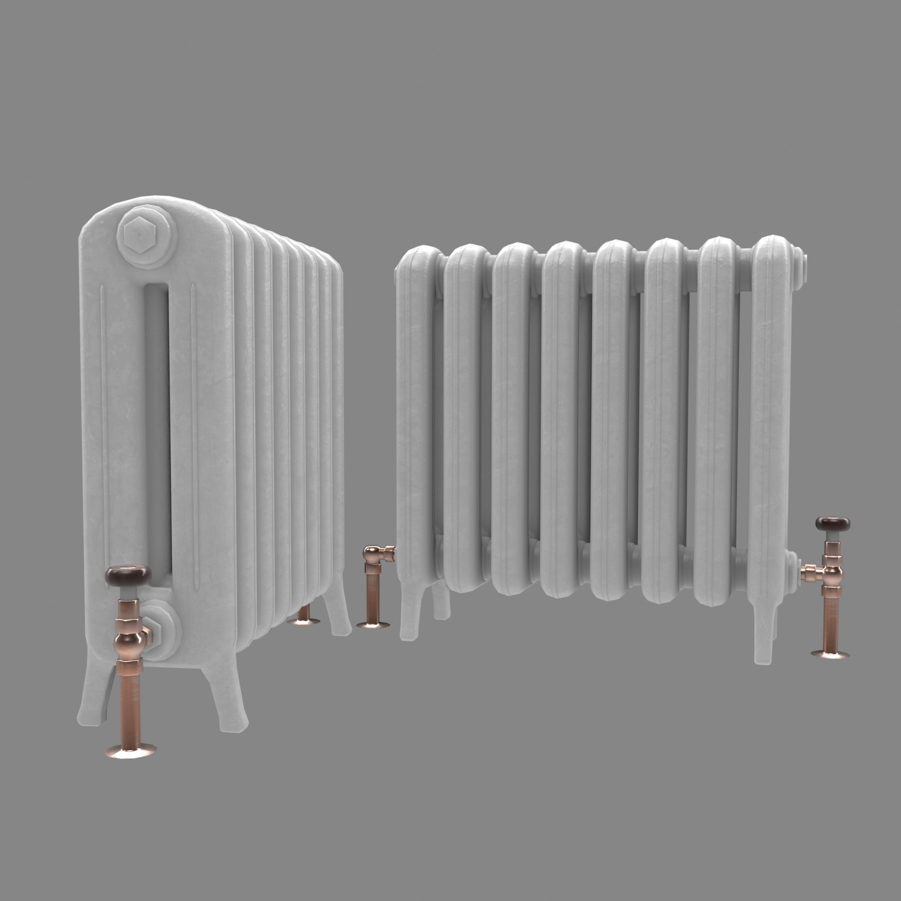 ArtStation - Vintage Painted Radiator | Game Assets