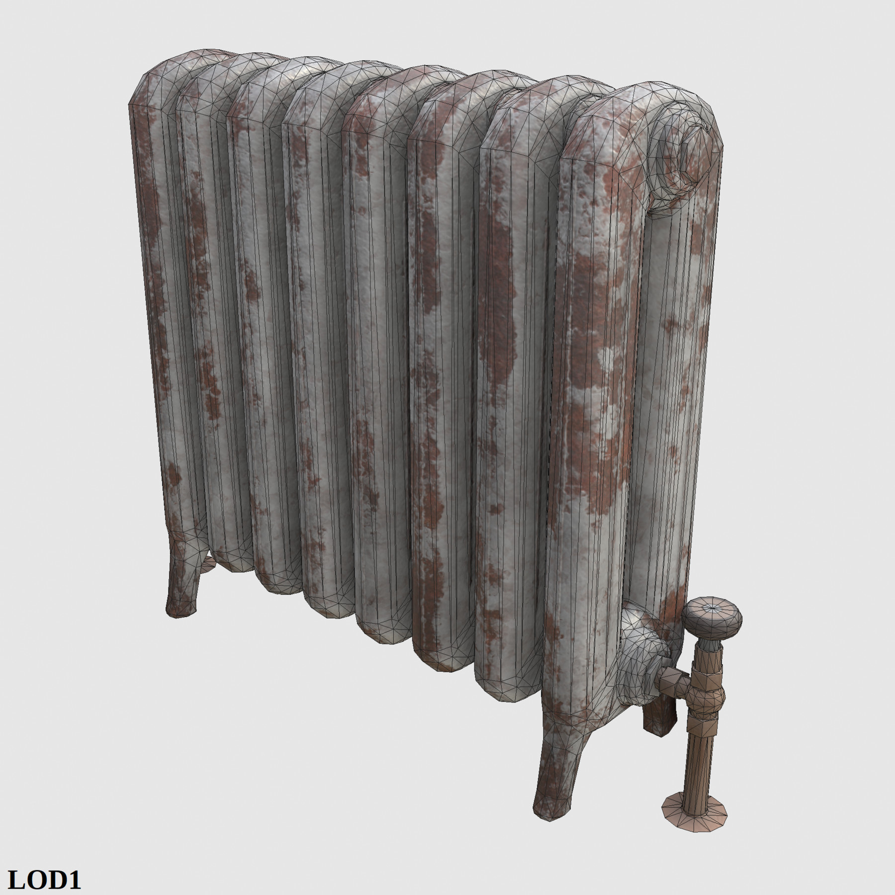 ArtStation - Vintage Rusty Radiator | Game Assets