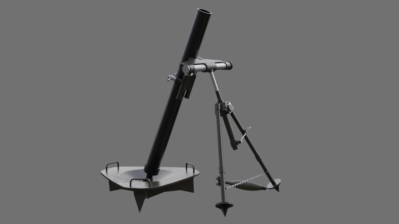 ArtStation - Mortar 1A | Game Assets