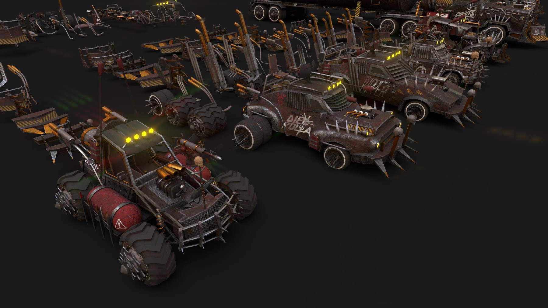 ArtStation - Mega Apocalyptic Car Pack | Game Assets
