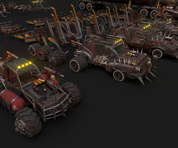ArtStation - Mega Apocalyptic Car Pack | Game Assets