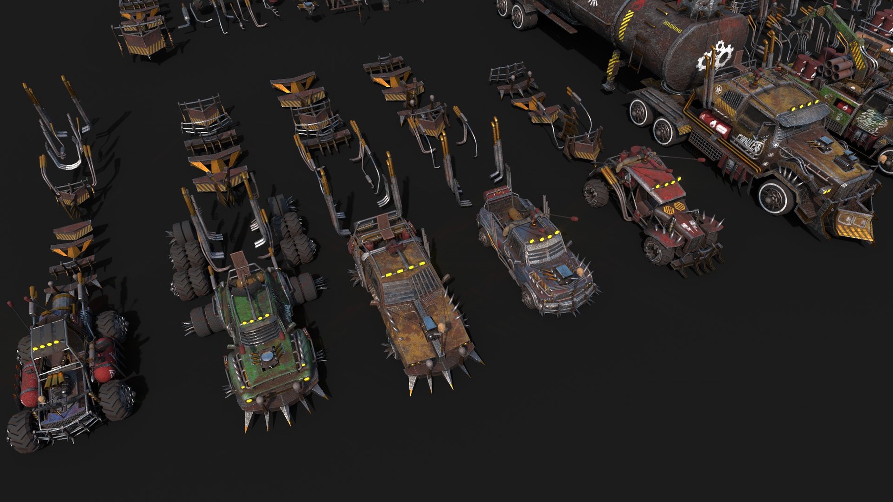 ArtStation - Mega Apocalyptic Car Pack | Game Assets