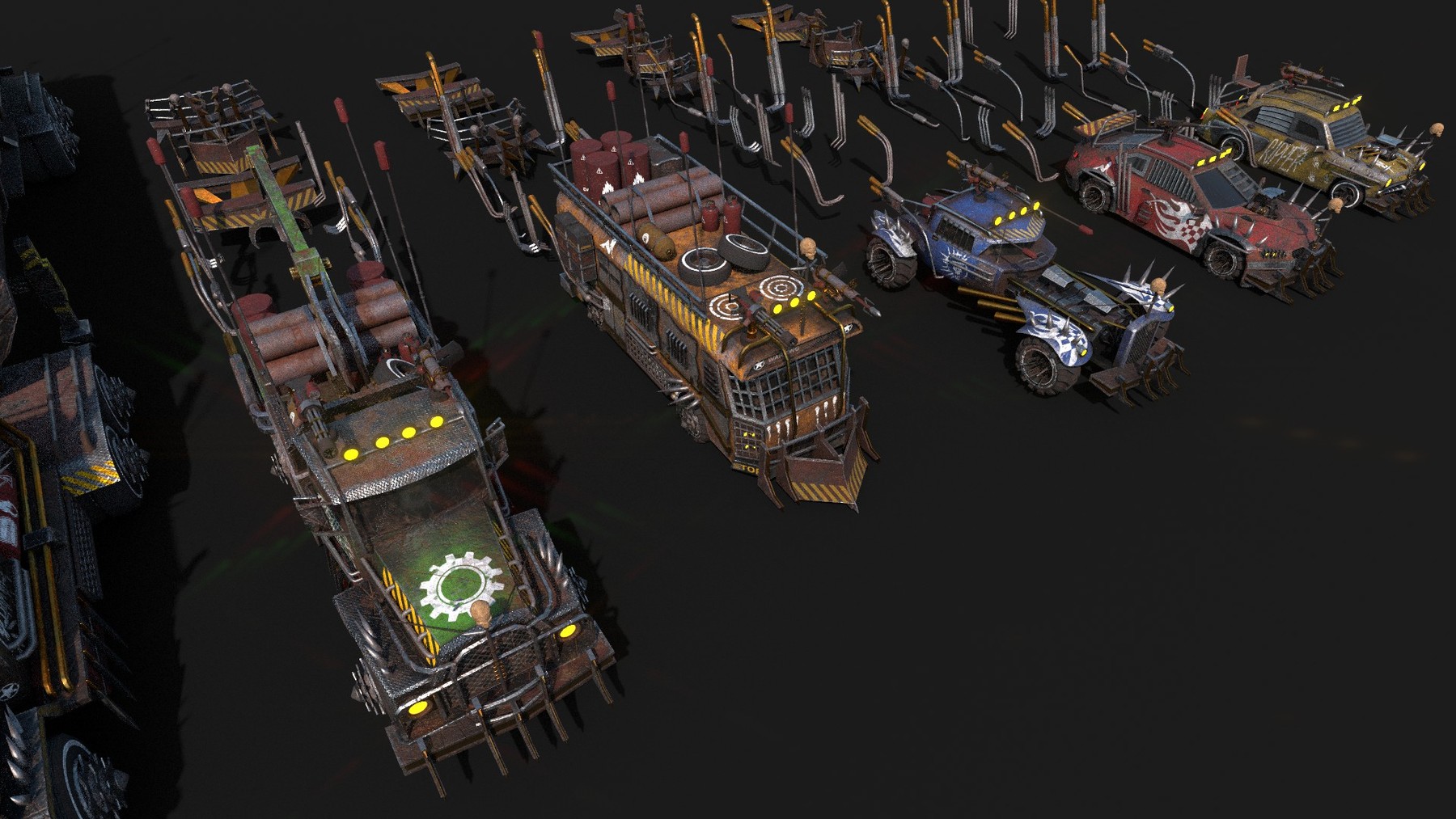 ArtStation - Mega Apocalyptic Car Pack | Game Assets