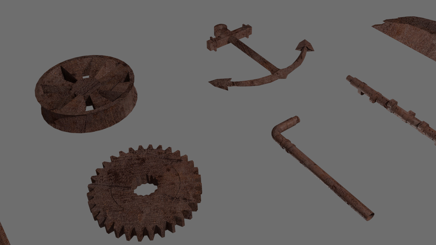 ArtStation - Rust metal material | Game Assets