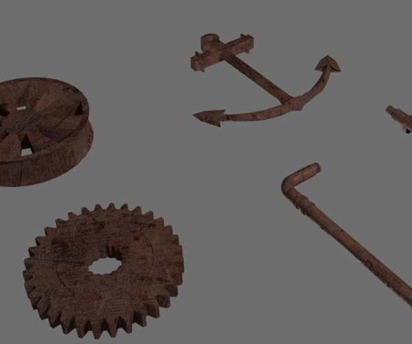 ArtStation - Rust metal material | Game Assets