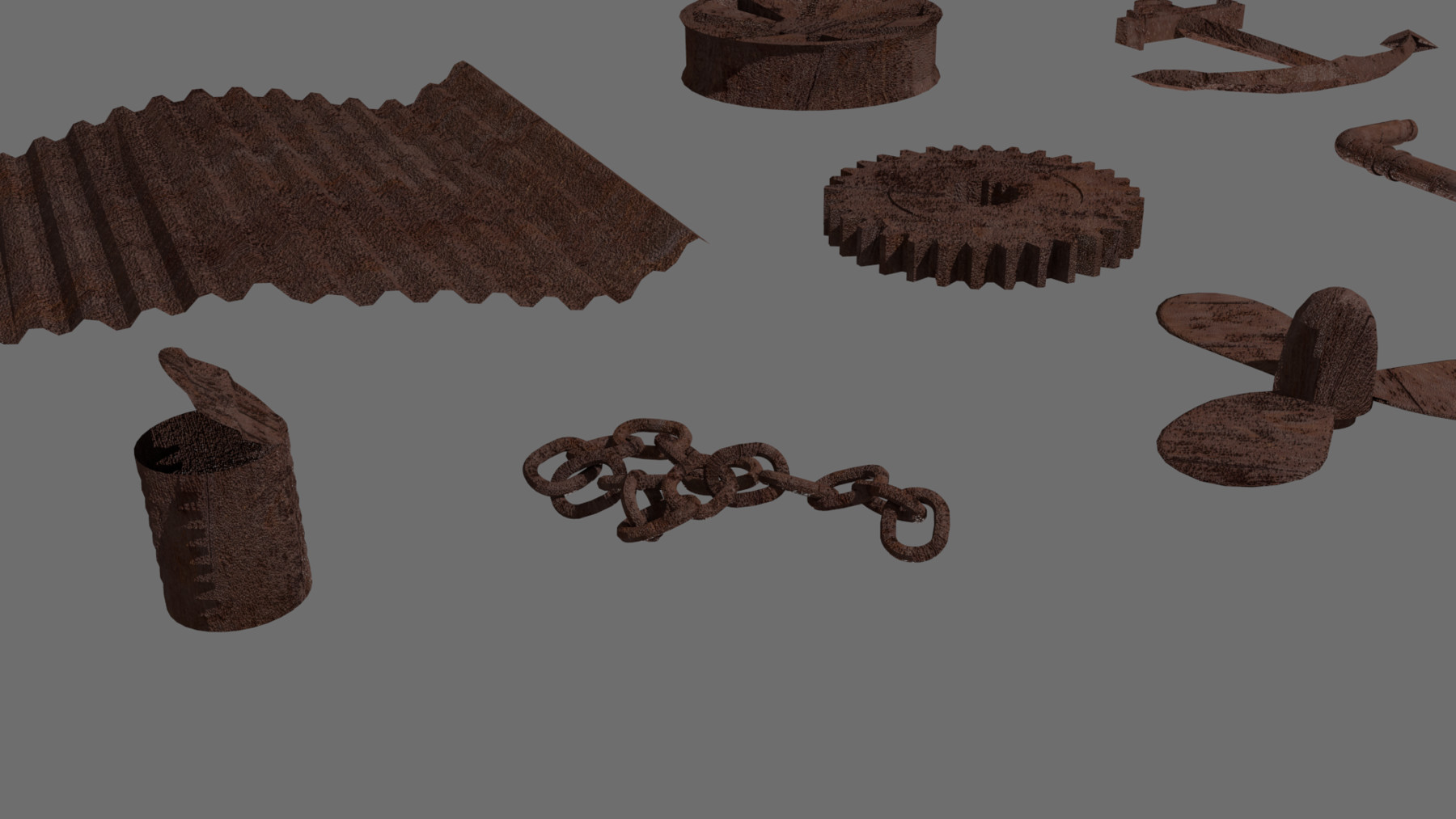 ArtStation - Rust metal material | Game Assets