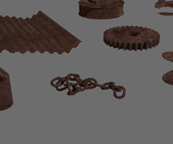 ArtStation - Rust metal material | Game Assets