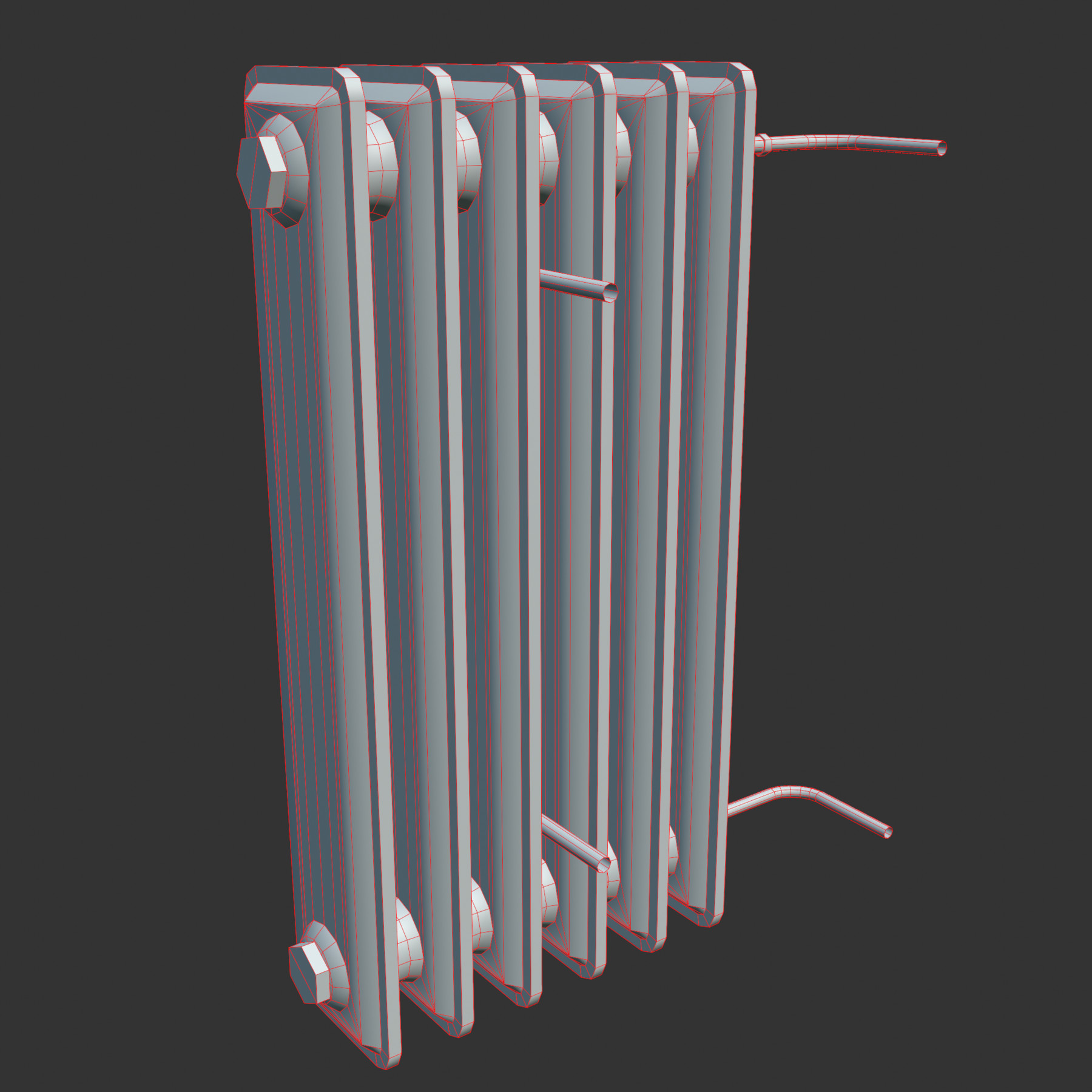 ArtStation - Old Tall Radiator Cream | Game Assets