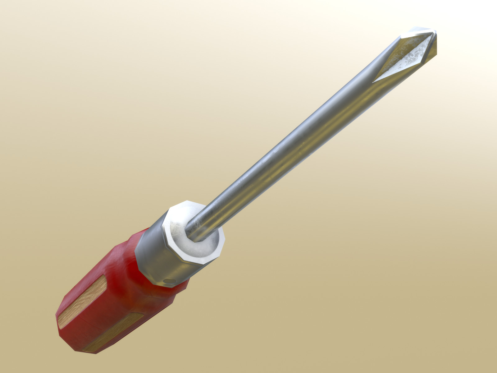 ArtStation - Screwdrivers Wooden Red | Game Assets