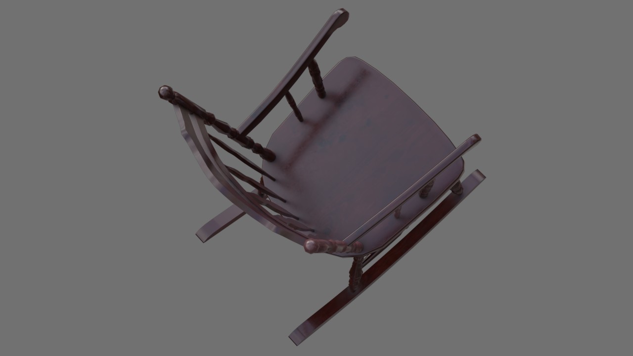 ArtStation - Rocking Chair 1A | Game Assets
