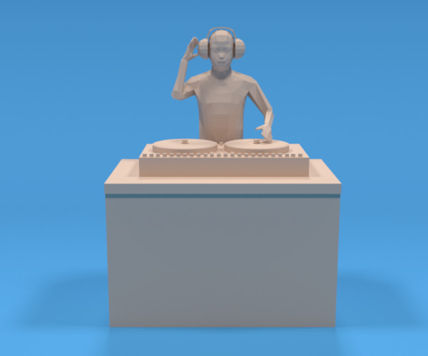 ArtStation - Low Poly DJ Kid | Resources