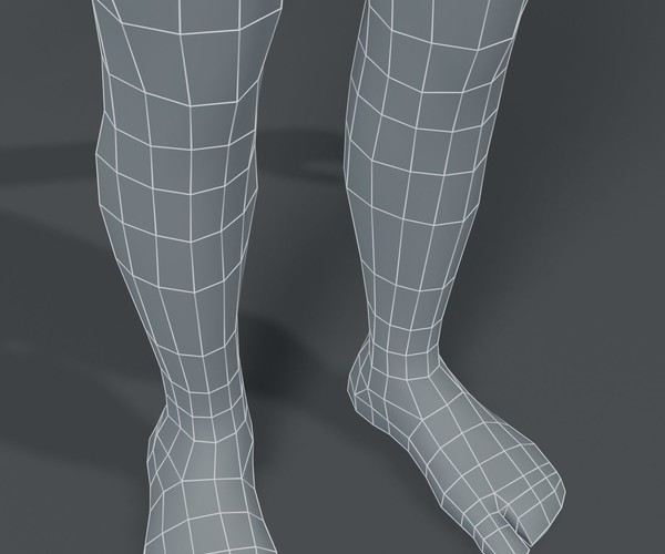 ArtStation - Girl Kid Child Body Base Mesh 3D Model | Game Assets