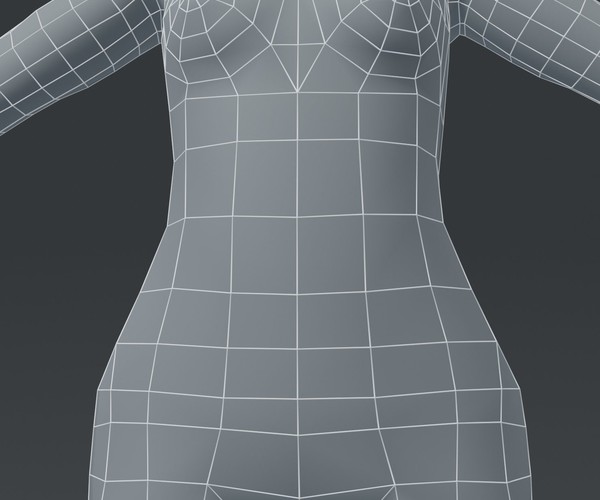 ArtStation - Girl Kid Child Body Base Mesh 3D Model | Game Assets