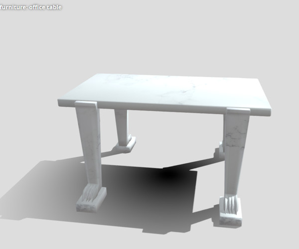 ArtStation - Ancient Roman furniture: office table | Game Assets