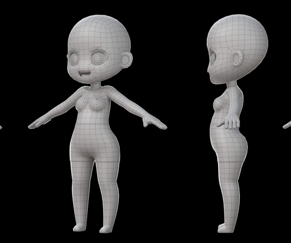 ArtStation - Gaya Warrior / SD Character Modeling | Resources