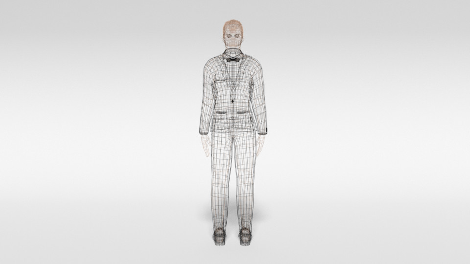 ArtStation - Low Poly Man in Suit | Resources