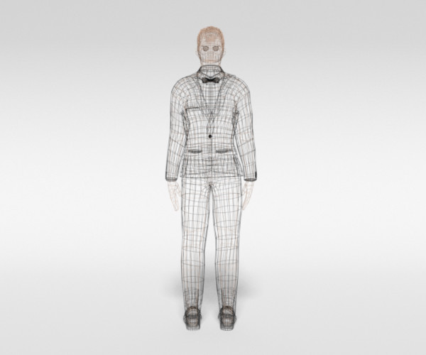 ArtStation - Low Poly Man in Suit | Resources