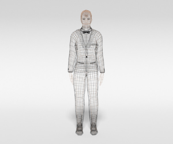 ArtStation - Low Poly Man in Suit | Resources