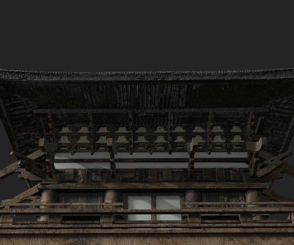 ArtStation - japanese house-PBR Low-poly 3D model | Game Assets