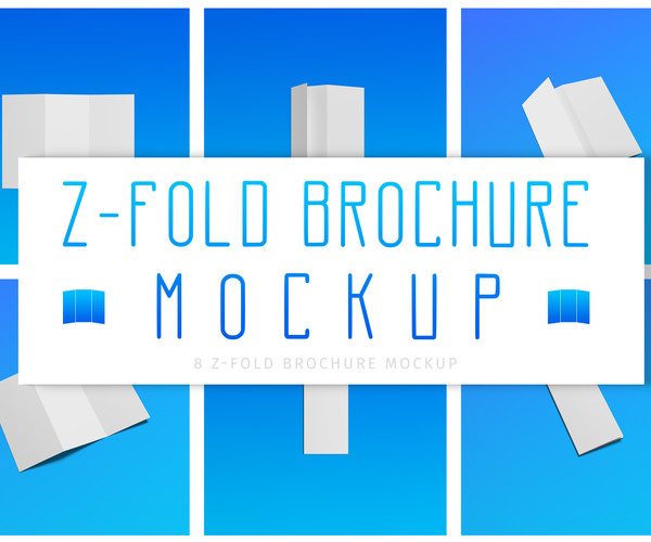 ArtStation - Z-Fold Brochure Mockup | Artworks