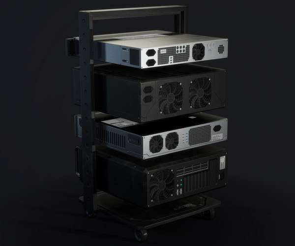 ArtStation - Open Rack Server | Game Assets