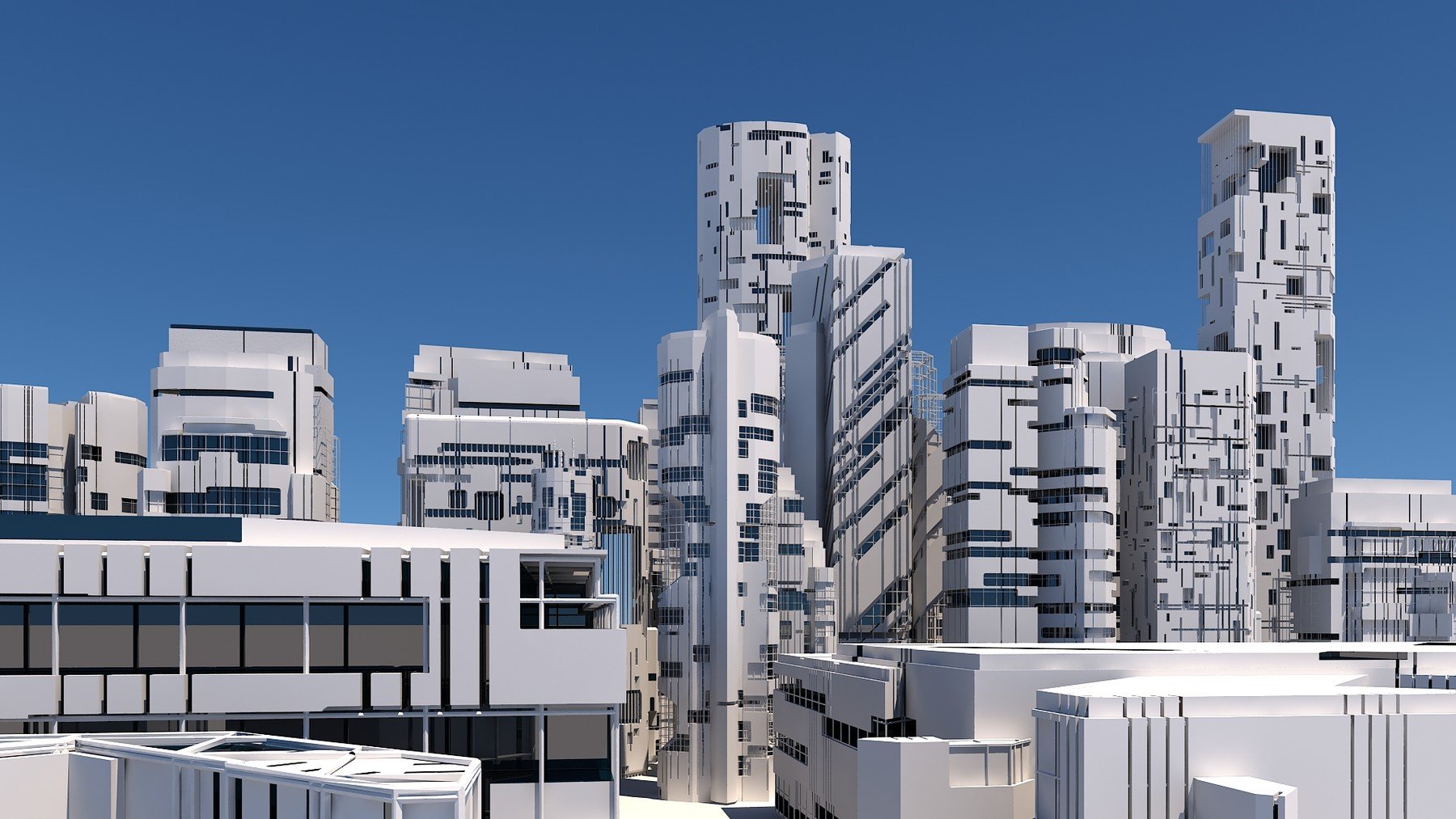 ArtStation - Futuristic Sci-Fi Skyscrapers 002 | Resources