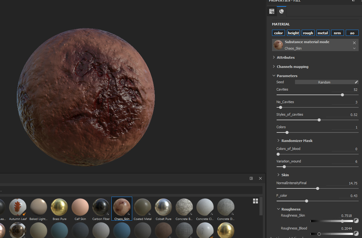 ArtStation - Chaos Skin Mat | Resources