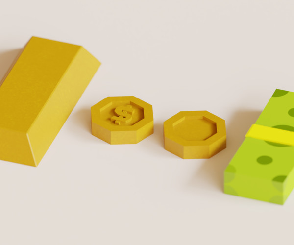 ArtStation - Money - Low Poly | Game Assets