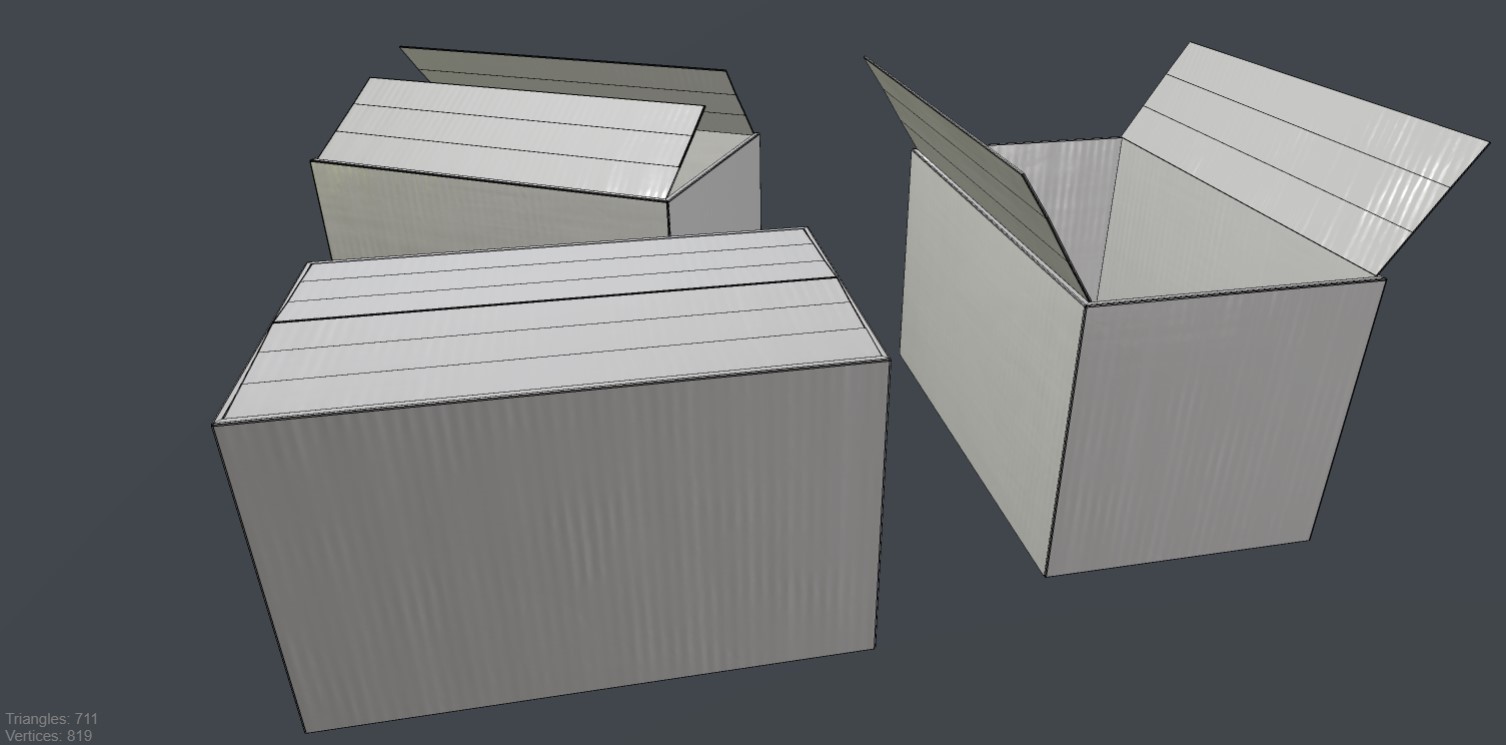 ArtStation - Cardboard boxes with textures | Resources